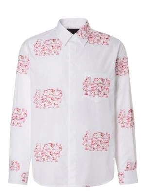 Simone Rocha Embroidered Cotton Poplin Shirt - White