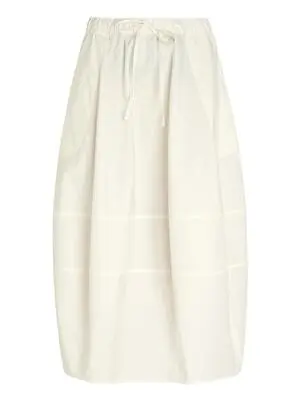 Polo Ralph Lauren Cotton Poplin Midi Skirt - White