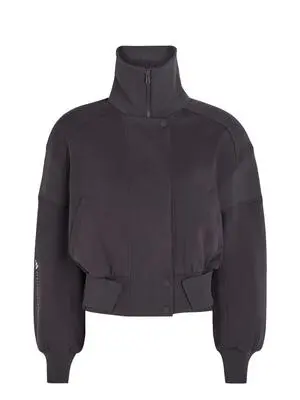 Stella McCartney X Adidas High-neck Stretch-cotton Jacket - Black