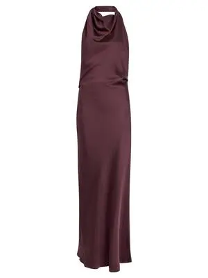 Simkhai Reannon Draped Silk Gown - Purple