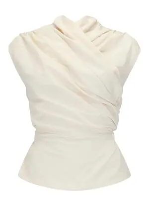HARRIS TAPPER Chaimberlain Draped Top - White
