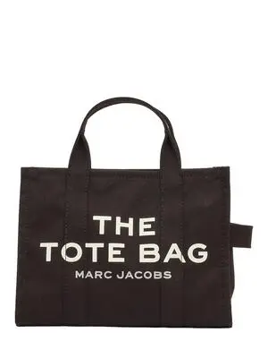 Marc Jacobs The Medium Tote Bag In Canvas - Black
