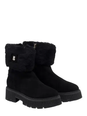 BOGNER Bogner Turin Suede Shearling Trimmed Boots