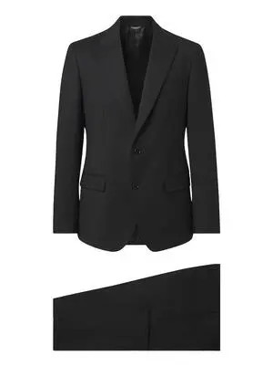 Dolce & Gabbana Single-breasted Wool-blend Suit - Black