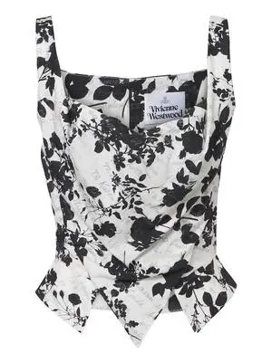 VIVIENNE WESTWOOD Floral Print Bustier Top - Multicoloured