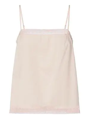 ERES Sensoriel Lace-trimmed Cotton Camisole - Pink
