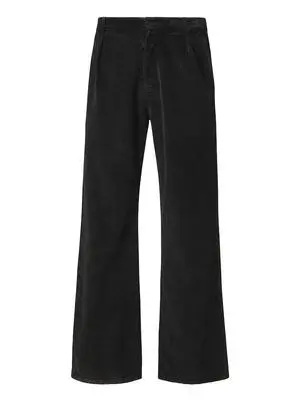 THE ROW Paulo Cotton Corduroy Wide-leg Pants - Black