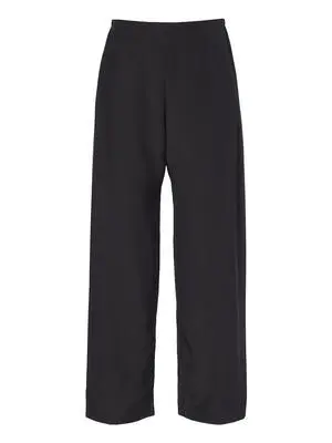 THE ROW Jaine Silk Wide-leg Pants - Black