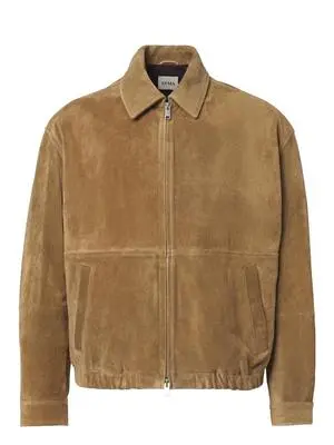 ARMA Maddox Suede Blouson Jacket - Beige