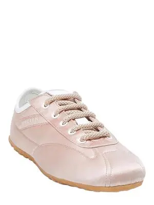 Alexander McQueen Silk Blend Lace-up Sneakers - Shell Pink