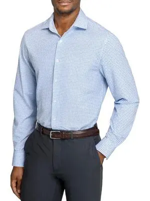 W.R.K Cross Diamond Performance Dress Shirt - White/blue