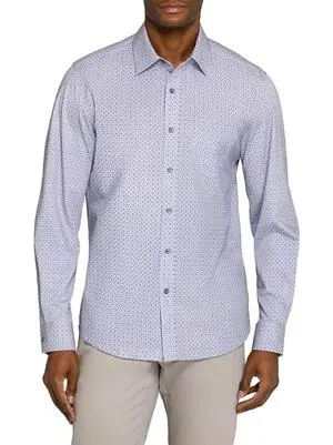 W.R.K Geo Reworked Button Up Shirt - Grey