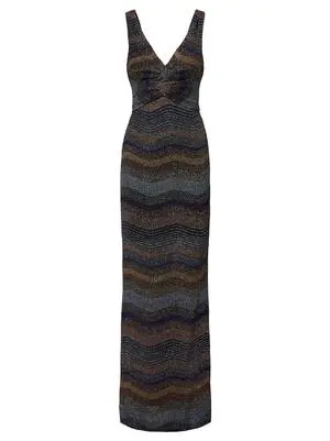 Missoni Wave Lamé Gown - Multicoloured