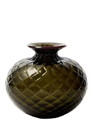 VENINI Monofiori Balloton Small Murano Glass Vase - Green