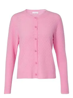 ERES Sucrerie Pointelle Wool-blend Cardigan - Pink