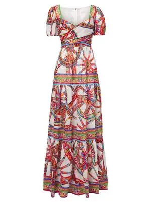 Dolce & Gabbana Carretto Cotton Maxi Dress - Multicoloured