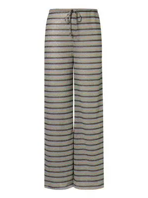 OSEREE Oséree Lumière Striped Wide-Leg Pants