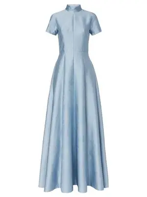 EMILIA WICKSTEAD Malinda Floral Cloqué Gown - Blue