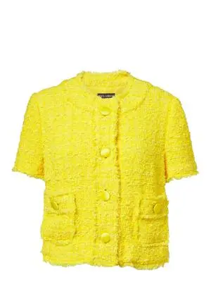DOLCE & GABBANA Dolce&Gabbana Cotton-Blend Bouclé Jacket
