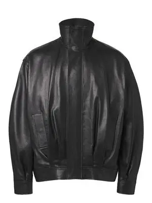 ARMA Paulo Leather Blouson Jacket - Black