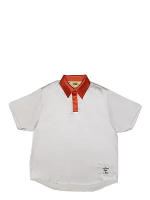 MELROSE HIGH X Lotto Ivy League Silk Polo Tangerine Orange