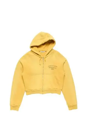 Acne Studios Sprayed Zip Hoodie Mustard - Yellow