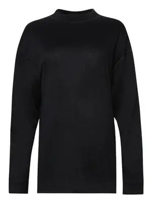 Khaite Dylan" Silk Mock Neck Top - Black