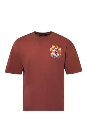 Amiri Eagle Os Tee Brick - Brown