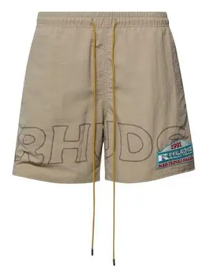 Rhude Tripoli Rally Team Shorts - Tan