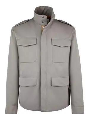 TOD'S Soft Touch Microfiber Field Jacket - Grey