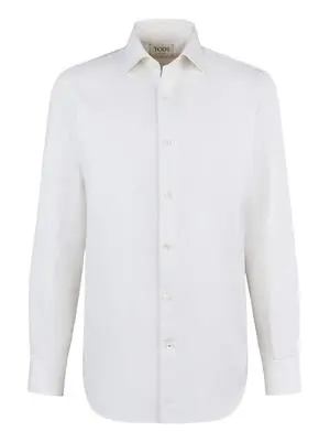 TOD'S Shirt In Cotton Herringbone - White