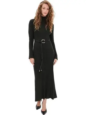 O.P.T Charlotte Knit Dress - Deep Forest