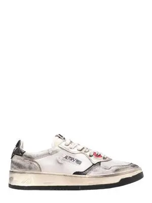 AUTRY AUTRY Low-Top "Super Vintage" Leather Trainers White