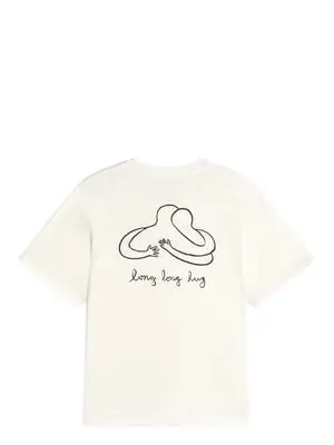 THINKING MU Hug Aaron Long T-shirt - White