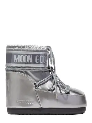 Moon Boot Mb Icon Low Glance Lace-up Boots - Metallic