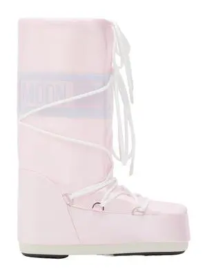 Moon Boot MOON BOOT Icon Pearly Lace-Up Boots Red
