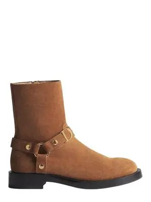 DIOR Christian Dior Leather Boots With Metal Details