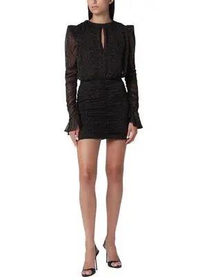 ROTATE BY BIRGER CHRISTENSEN Floral Ruched Mini Dress - Multicolor
