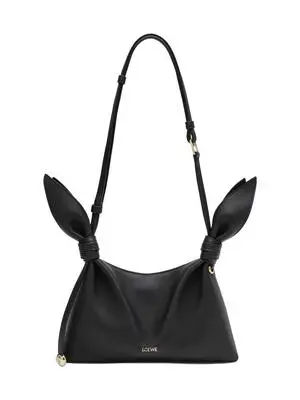 Loewe Mini Scarf Bag In Smooth Calfskin - Black