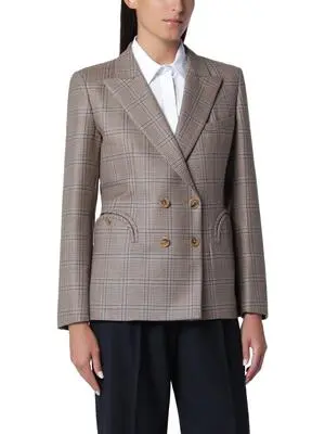 BLAZÉ MILANO Saona Charmer Double-breasted Jacket - Beige