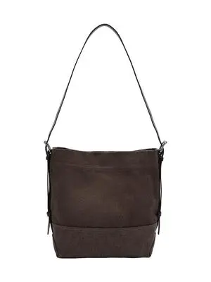 LEMAIRE Small Cotton Canvas Tote Bag - Brown
