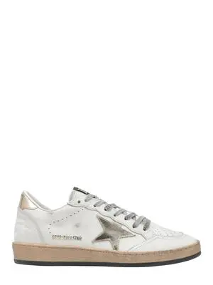 GOLDEN GOOSE Golden Goose Ball Star Leather Sneakers White