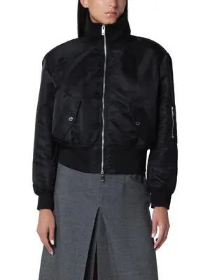 THE FRANKIE SHOP Storm Short Bomber Jacket - Black