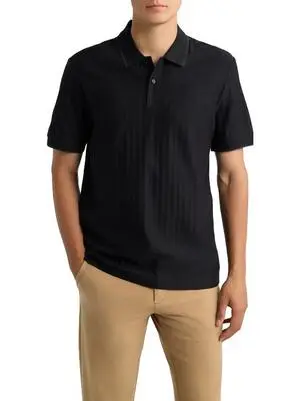 BOSS H-parlay Cotton Polo - Black