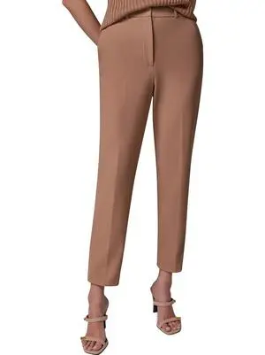 Donna Karan New York Flat Front Ankle Pants - Camel