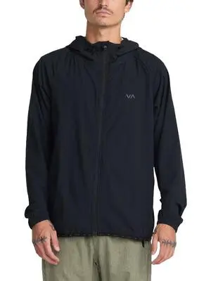 Rvca Yogger Iii Hooded Zip-up Jacket - Black