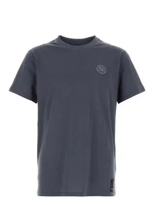 Fendi Fendi Men Air Force Blue Cotton T-Shirt Blue