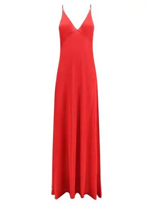 Fendi Silk Maxi Dress - Red