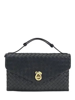 Bottega Veneta Bottega Veneta Women Knot Lock Shoulder Bag Blue