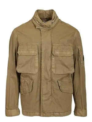 C.P. COMPANY Waxed Cotton Field Jacket - Brown